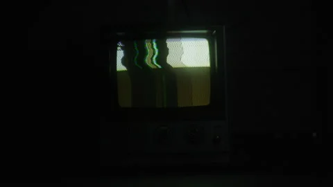 Frenetically Glitching Vintage Televisio... | Stock Video | Pond5