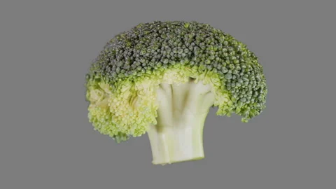 Fresh broccoli spin and float - isolated... | Stock Video | Pond5
