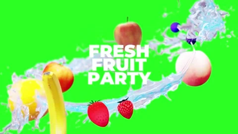 Fresh Fruit Intro ~ After Effects Project #300742481 | Pond5