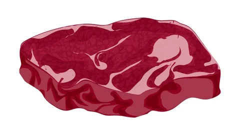 Chopping Meat Animation Stock Video Footage | Royalty Free Chopping ...