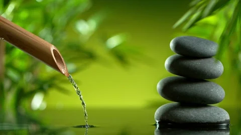 fresh spa background with water drops ov... | Stock Video | Pond5