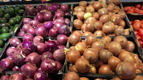 Fresh Vegetables in Produce Section of S... | Stock Video | Pond5