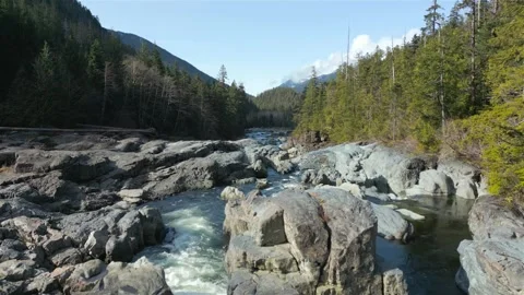 Fresh Water running down the river and r... | Stock Video | Pond5
