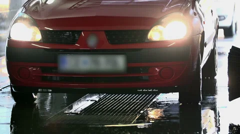 Car Leaving Car Washing Stock Video Footage | Royalty Free Car Leaving ...