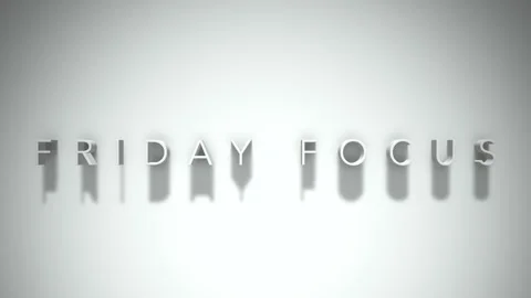 friday focus 3D title animation white te... | Stock Video | Pond5