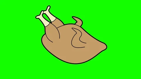 fried chicken animation green screen. 2D... | Stock Video | Pond5