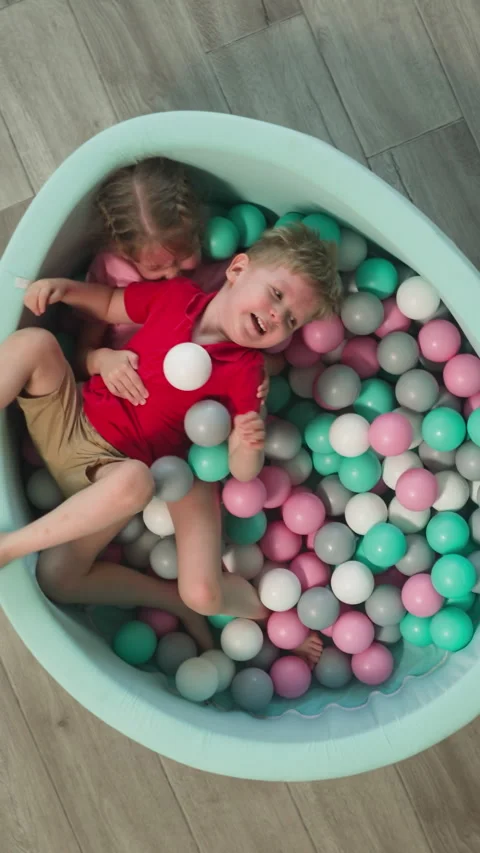 Friendly girl and boy siblings have fun ... | Stock Video | Pond5