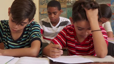 Friends Cheating During Test At School A... | Stock Video | Pond5