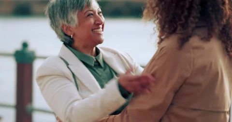 Friends hug, handshake and corporate reu... | Stock Video | Pond5