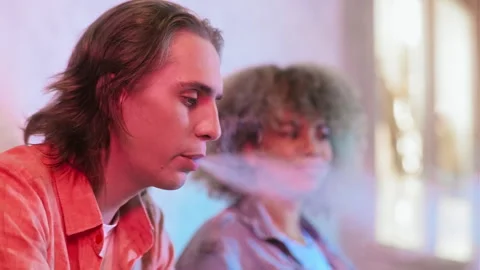 Friends Smoking Hookah One by One while ... | Stock Video | Pond5