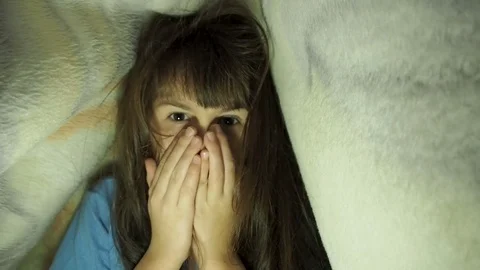 Fright of the child. The little girl was... | Stock Video | Pond5