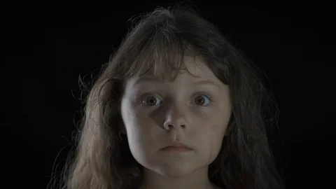 Frightened child. | Stock Video | Pond5