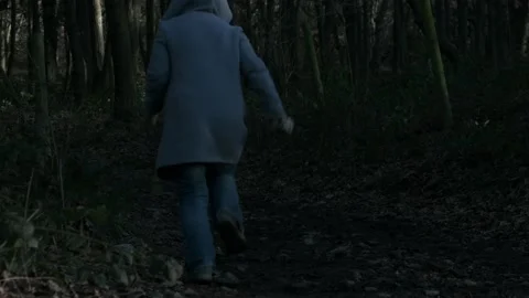 Woman Running Scared Stock Footage ~ Royalty Free Stock Videos | Pond5