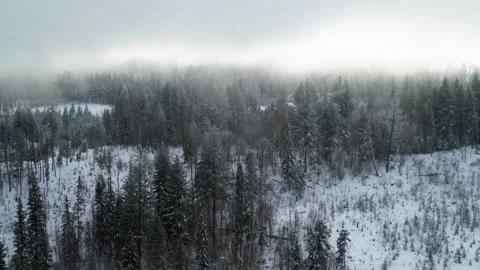 Frigid Winter Scene: Cloud Flare amid He... | Stock Video | Pond5