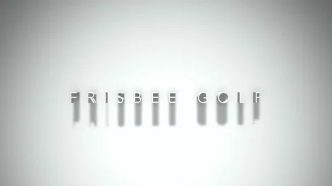 FRISBEE GOLF 3D title animation with sha... | Stock Video | Pond5