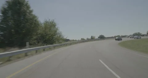 Front driving plate - Highway 240 at Elv... | Stock Video | Pond5