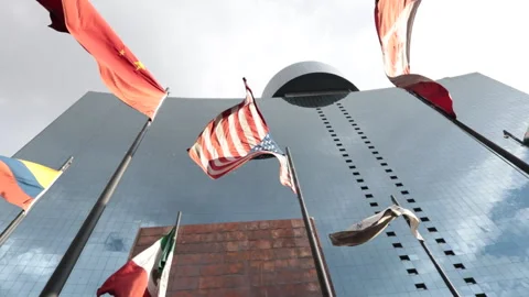 Front low-angle shot of Mexico City's Wo... | Stock Video | Pond5