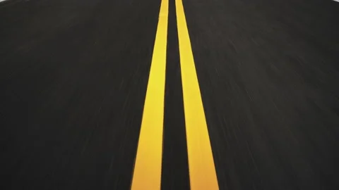 Front pov view of fast car driving on as... | Stock Video | Pond5