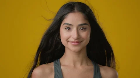 Front view close up portrait headshot ch... | Stock Video | Pond5