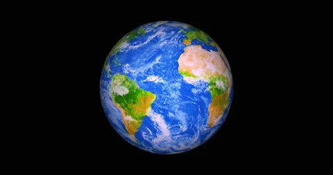 front view of the earth from space with ... | Stock Video | Pond5
