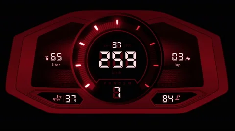 Futuristic Speedometer Stock Videos – Royalty-Free HD & 4K Videos