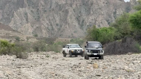 Front view of off road jeep rally in Bal... | Stock Video | Pond5