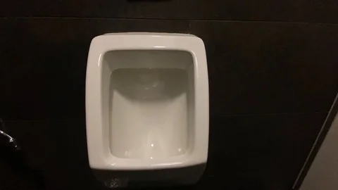 The front view of the urinal, the free-s... | Stock Video | Pond5