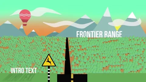 Frontier Range Title ~ After Effects Project #169513988