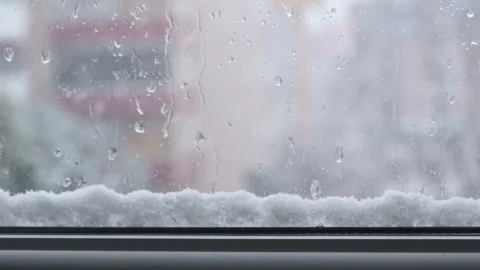 Snow Frosted Window Stock Video Footage | Royalty Free Snow Frosted ...