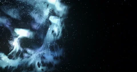 Frozen Nebula in Space Full 4K Loop Back... | Stock Video | Pond5
