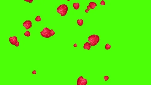 Fruits falling animation chroma key elem... | Stock Video | Pond5