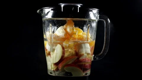 Fruits mixing into blender to making jui... | Stock Video | Pond5