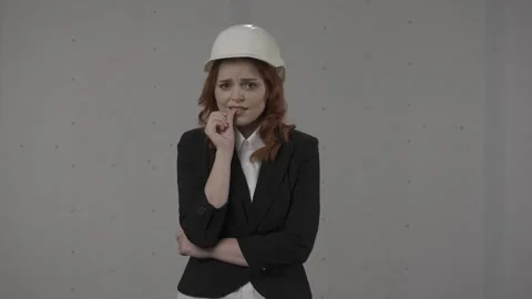 Frustrated female architect, nervous, wo... | Stock Video | Pond5