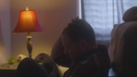 Frustrated Man Running His Hand Through ... | Stock Video | Pond5