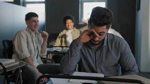 Frustrated oppressed indian student sitt... | Stock Video | Pond5