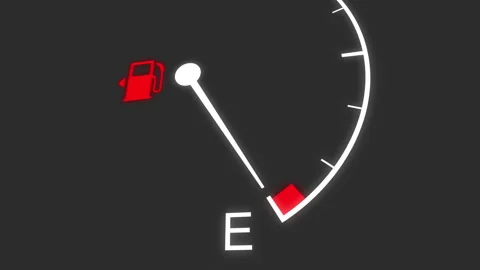 Fuel meter going up - fuel gauge indicat... | Stock Video | Pond5