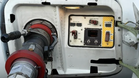 Fuel Panel on Embraer E135 Twin Engine J... | Stock Video | Pond5