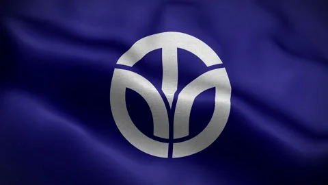 Fukui Prefecture Japan Flag Loop Backgro... | Stock Video | Pond5