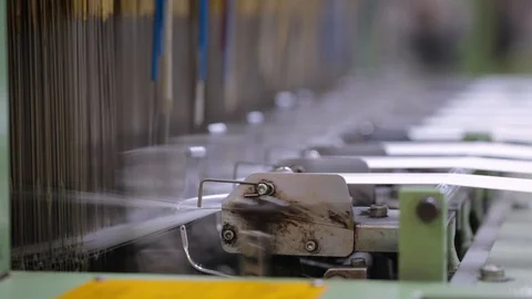 Full Automated Thread Weaving Machine in... | Stock Video | Pond5