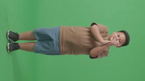 Full Body Of Asian Boy Clapping Hands Im... | Stock Video | Pond5