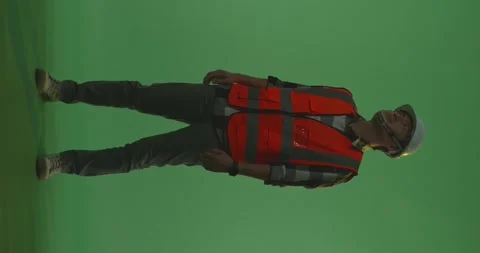 Full Body Of Asian Male Engineer With Sa... | Stock Video | Pond5