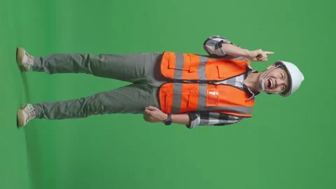 Full Body Of Asian Male Engineer With Sa... | Stock Video | Pond5