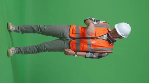Full Body Of Asian Male Engineer With Sa... | Stock Video | Pond5