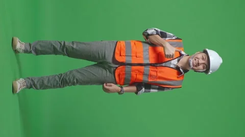 Full Body Of Asian Male Engineer With Sa... | Stock Video | Pond5