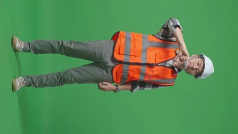 Full Body Of Asian Male Engineer With Sa... | Stock Video | Pond5