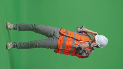 Full Body Of Asian Male Engineer With Sa... | Stock Video | Pond5