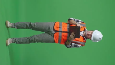 Full Body Of Asian Male Engineer With Sa... | Stock Video | Pond5