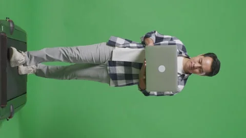 Walk Laptop Message Stock Footage ~ Royalty Free Stock Videos | Pond5