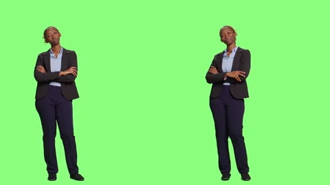 Full body green screen backdrop with bus... | Stock Video | Pond5