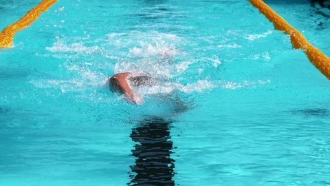 Full Body Movement While Swimming Freest... | Stock Video | Pond5